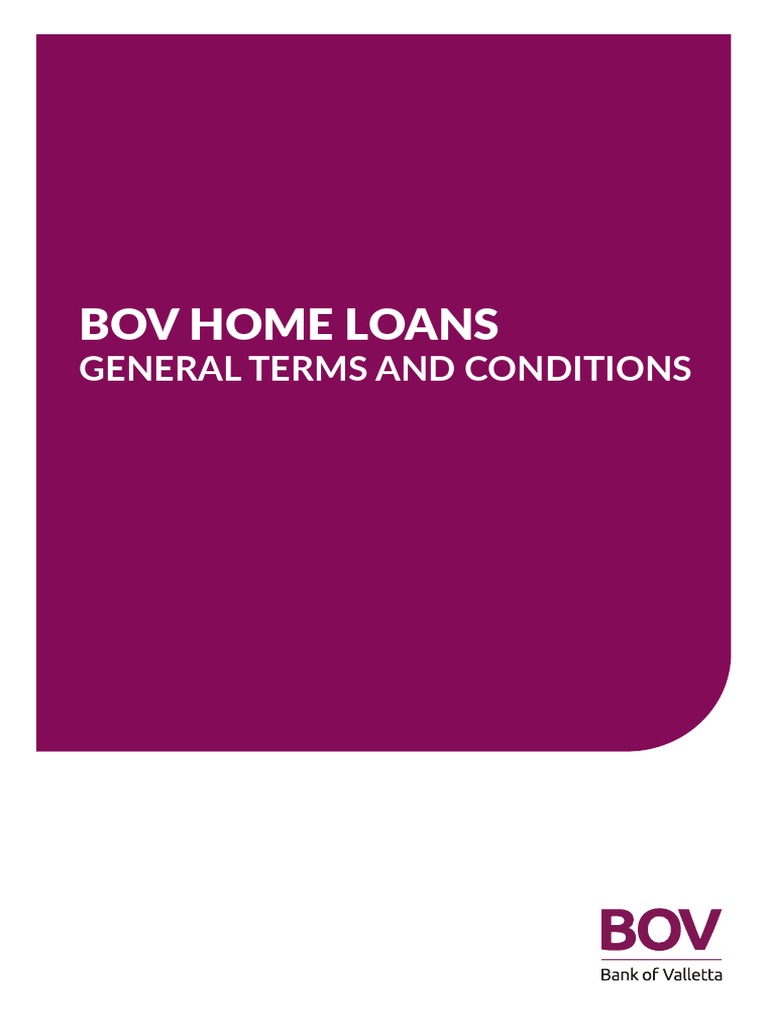 BOV Home Loans - General Terms and Conditions | PDF | Banks | Loans BOV Home Loans - General Terms and Conditions | PDF | Banks | Loans