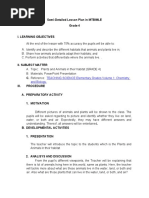 4as Semi-Detailed Lesson Plan | PDF | Habitat | Lesson Plan