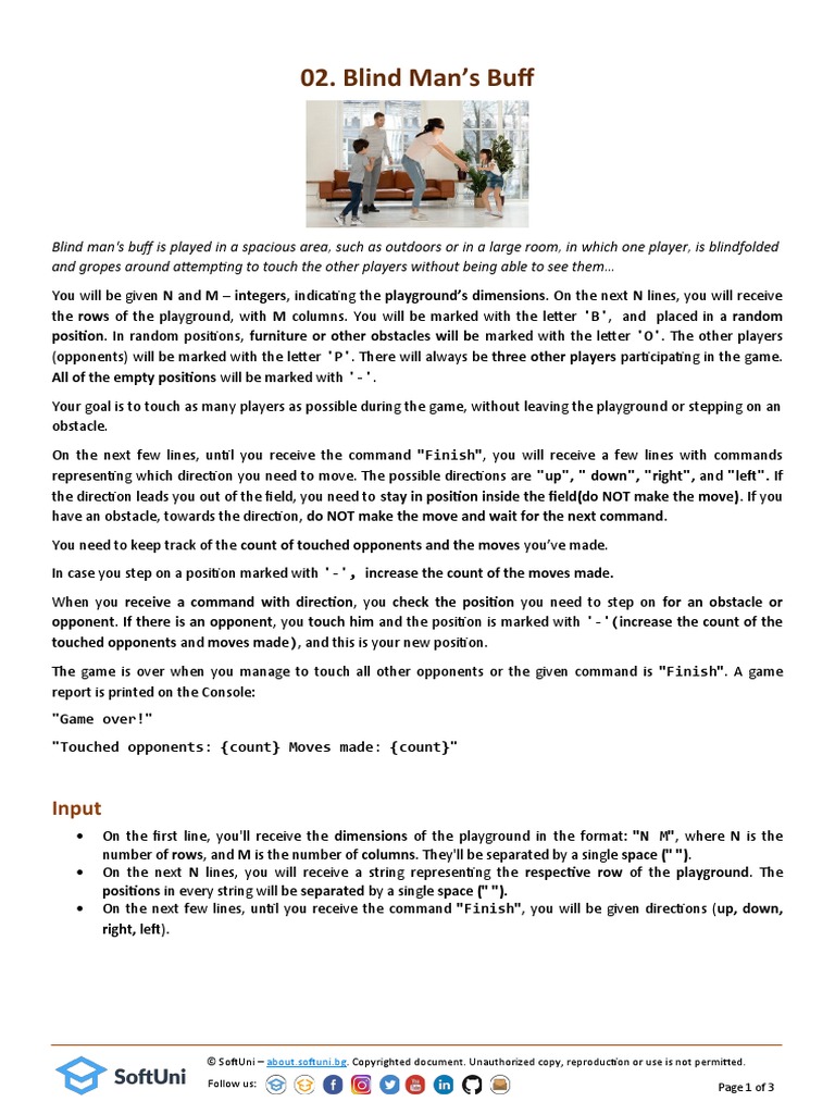 02 Blind Man's Buff Problem Description | PDF | Computer Engineering | Software Engineering