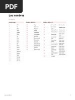 Números del 1 al 100 en francés | PDF