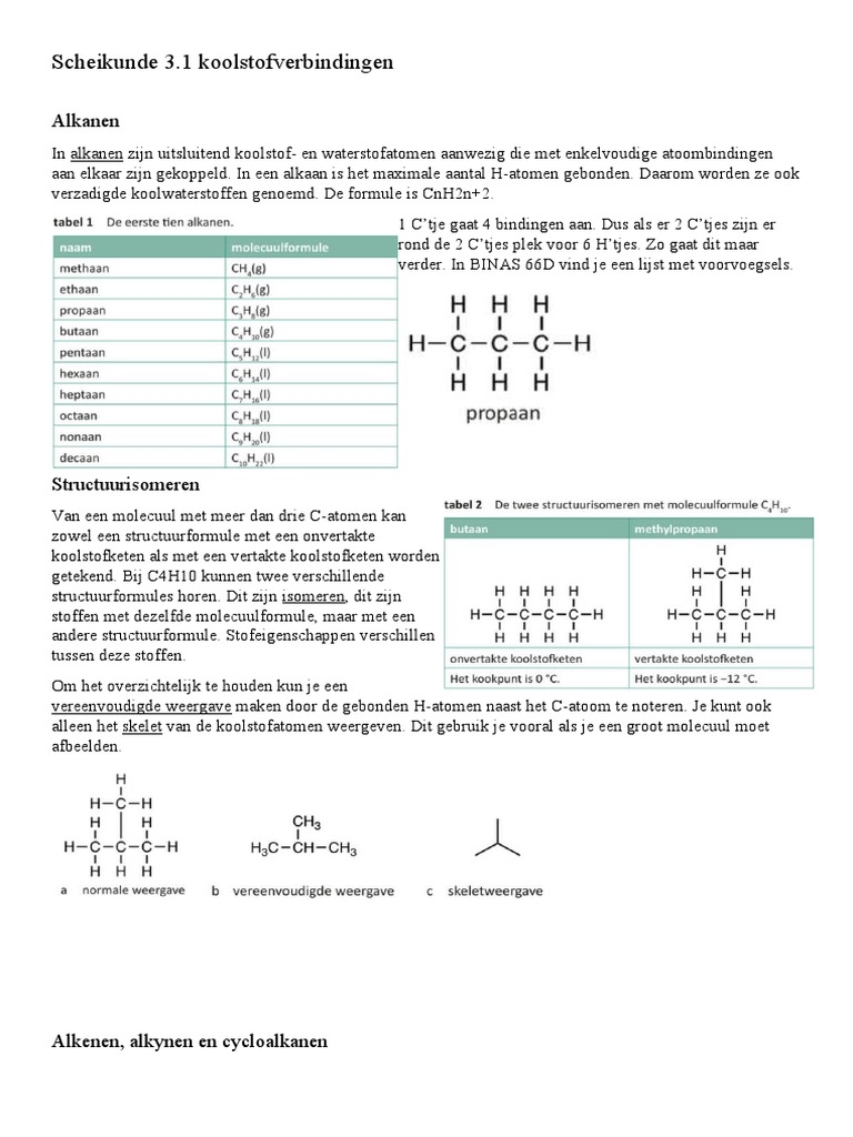 Scheikunde 3.1 | PDF