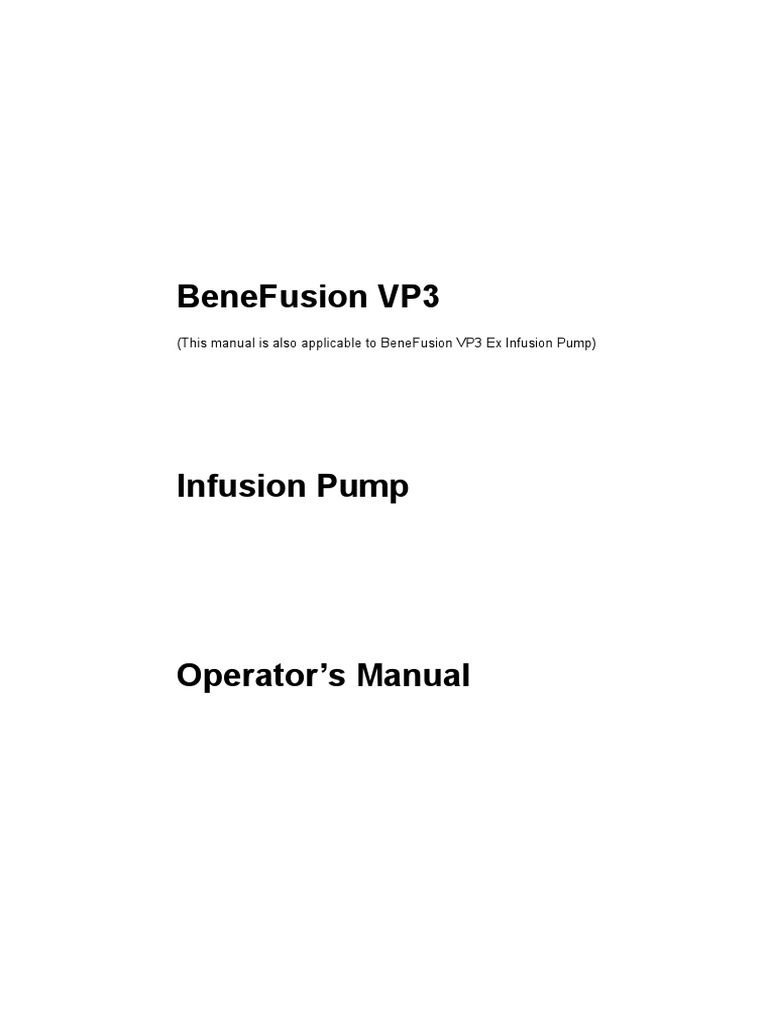 BeneFusion VP3 Series Operator's Manual - EN | PDF | Power Supply ...