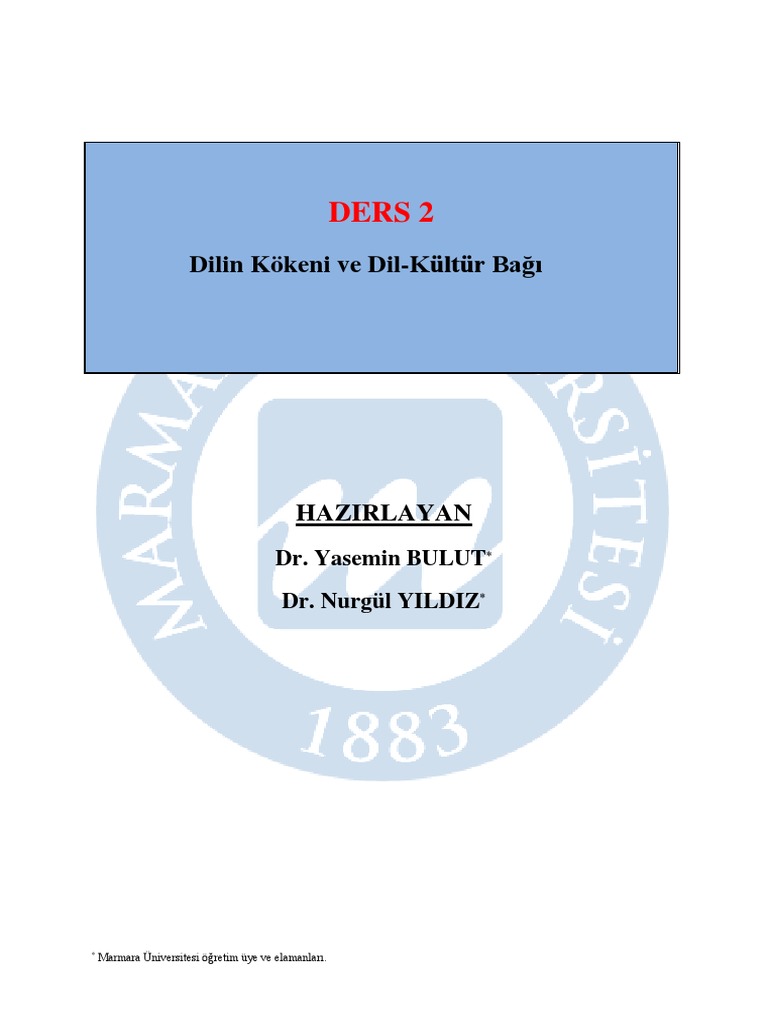 TRD 121 Ders 02 | PDF