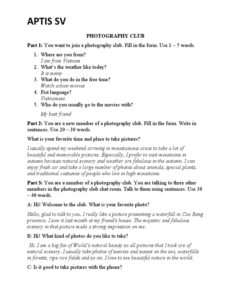 Photography Club | PDF