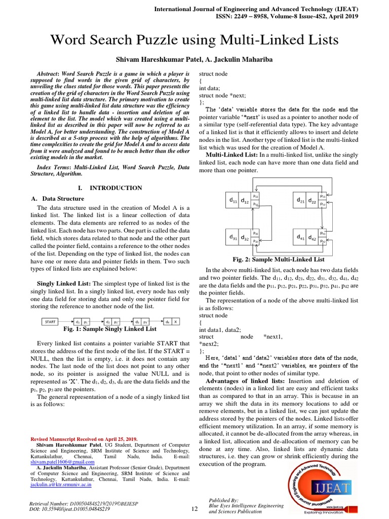 D10050484S219 | PDF | Pointer (Computer Programming) | Data