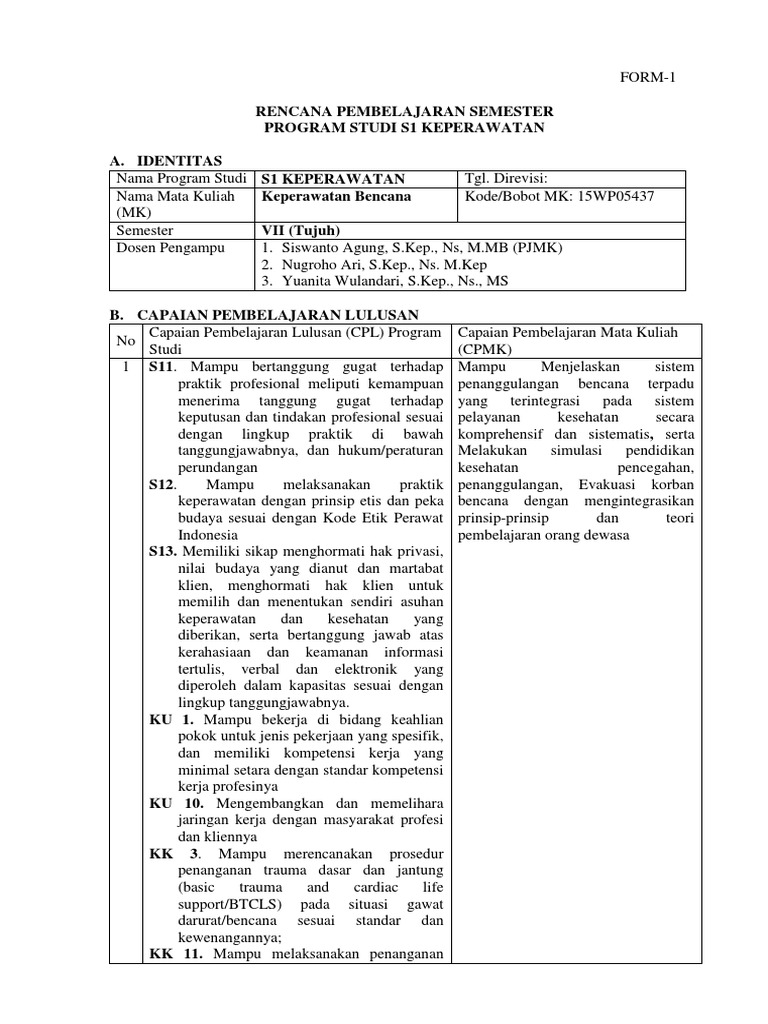 SMT 7 2. Rps Kep Bencana | PDF