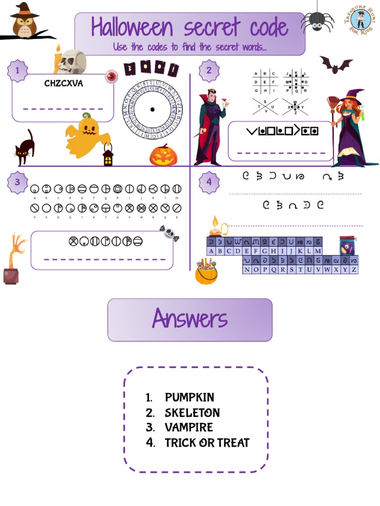 Halloween Secret Code | PDF