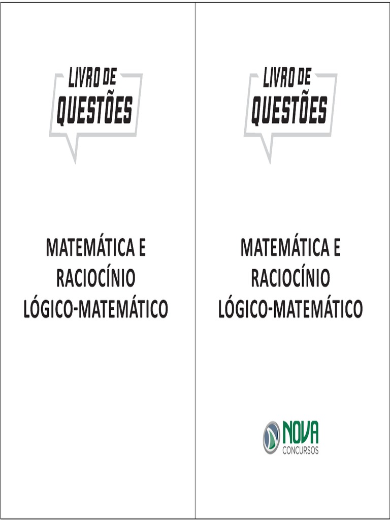 Questoes de Matematica e Raciocinio Logico 2019 2x2 | PDF