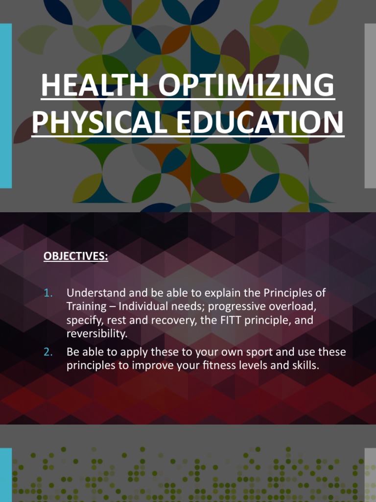Principle of Training | PDF | Physical Fitness | Determinants Of Health