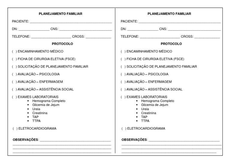 FILIPETA - Planejamento Familiar | PDF