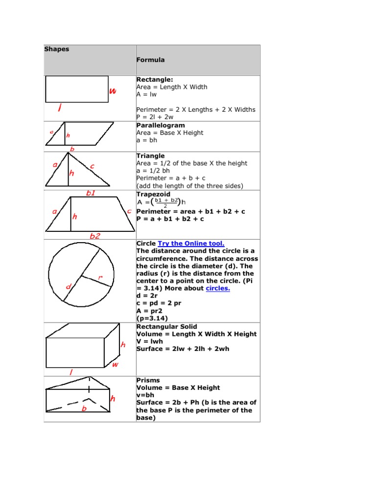 Shapes | PDF