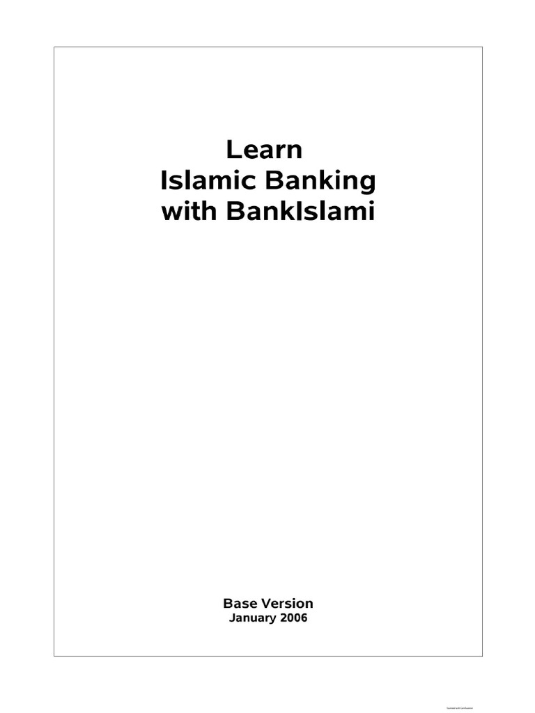 Islamic Banking Manual | PDF