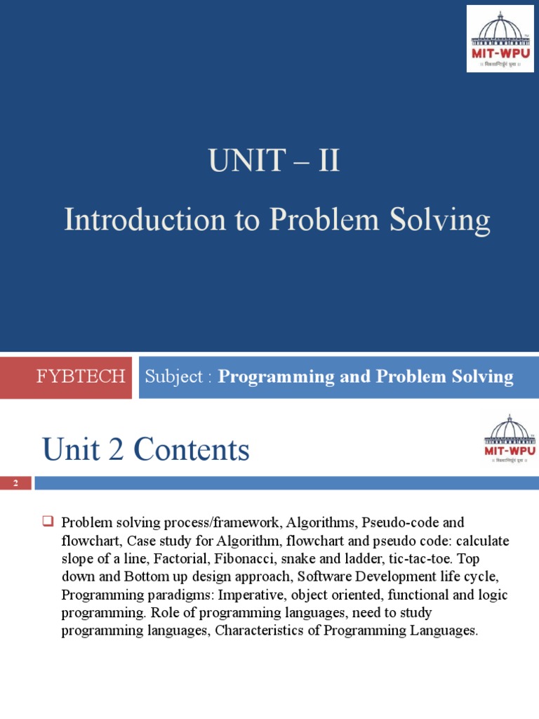 PPS - Unit 2 | PDF | Computer Program | Programming PPS - Unit 2 | PDF | Computer Program | Programming