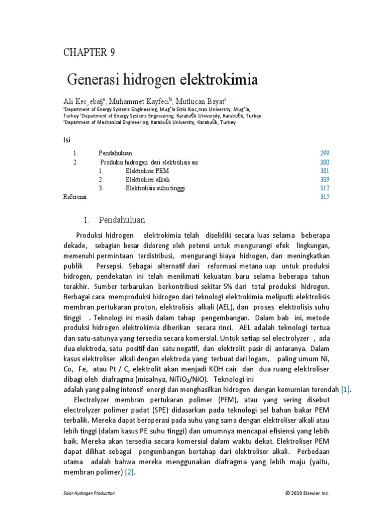 Elektrokimikal Hidrogen | PDF