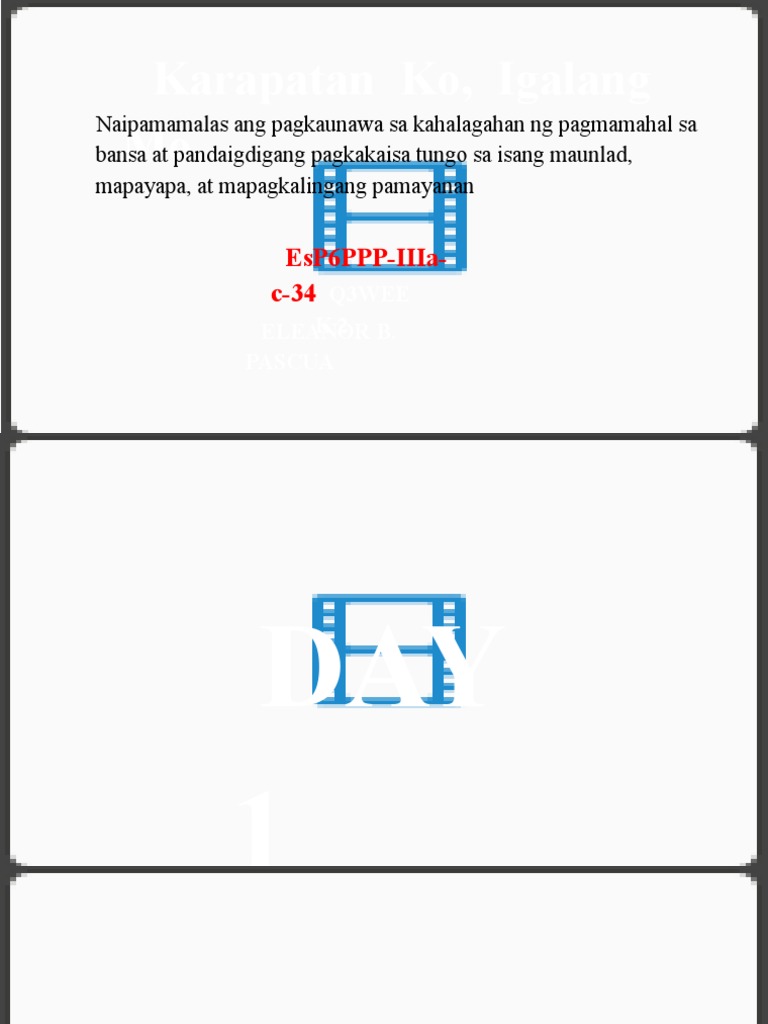 Grade 6 PPT Esp q3 w2 Day 1-5 | PDF