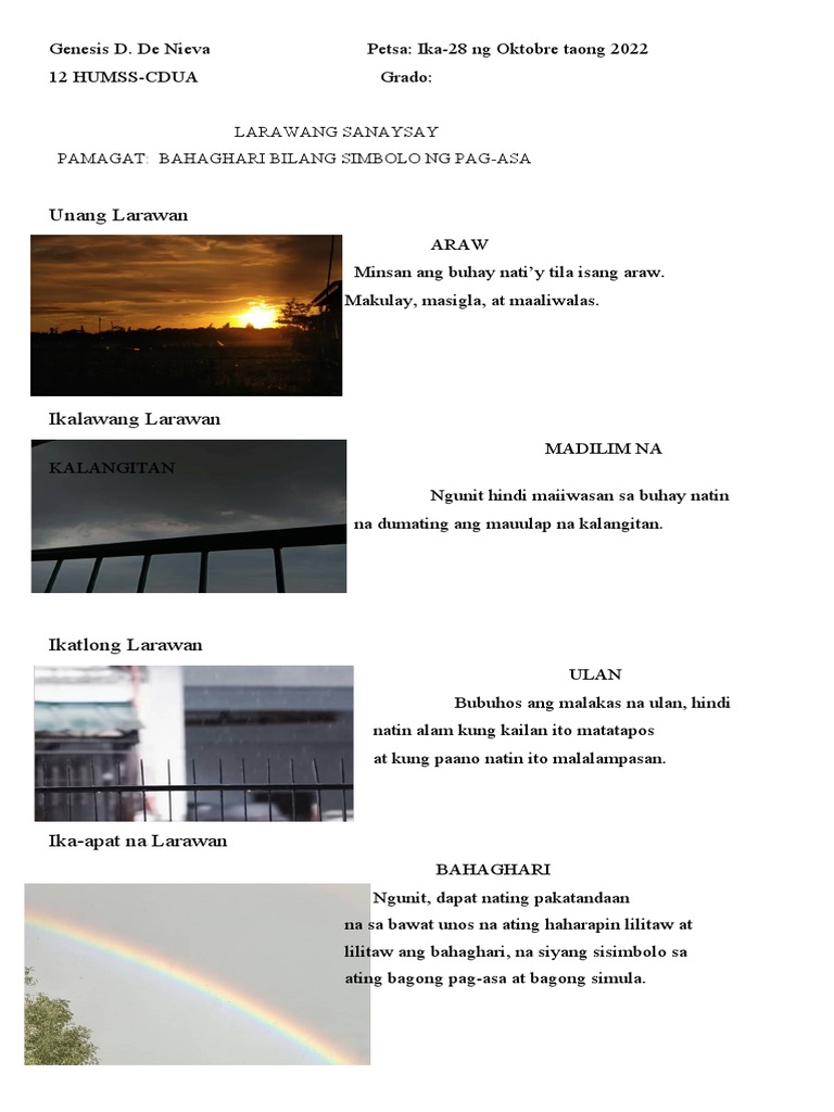 Larawang Sanaysay Final | PDF