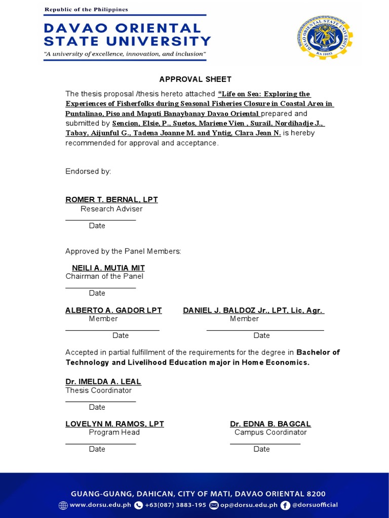 Approval Sheet | PDF