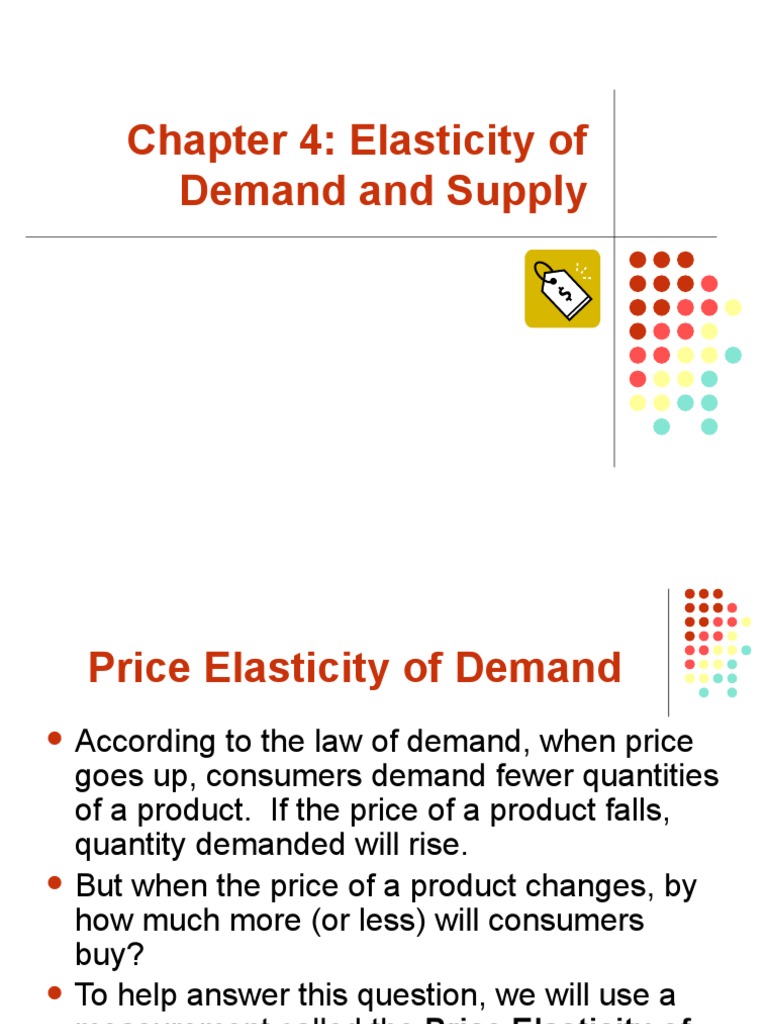 Elasticity Pdf Demand Elasticity Economics