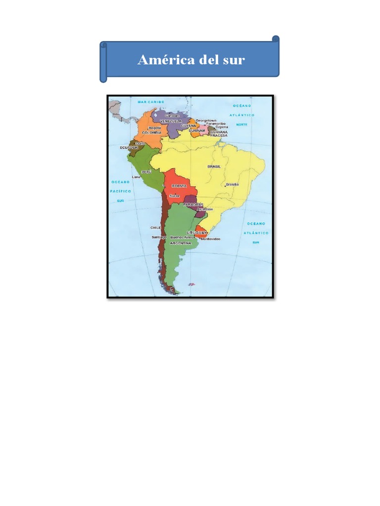 Geografía y Datos de América del Sur | PDF | América del Sur | Américas