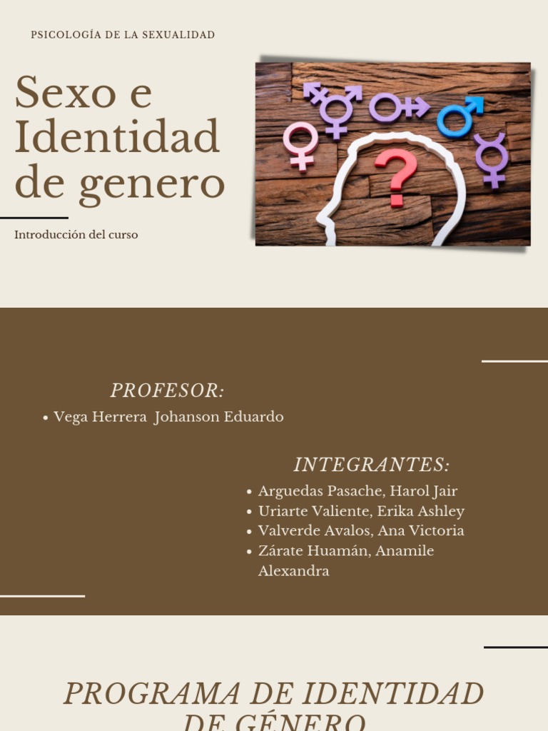 Sexo e Identidad de Genero | PDF | Género | Estudios de género