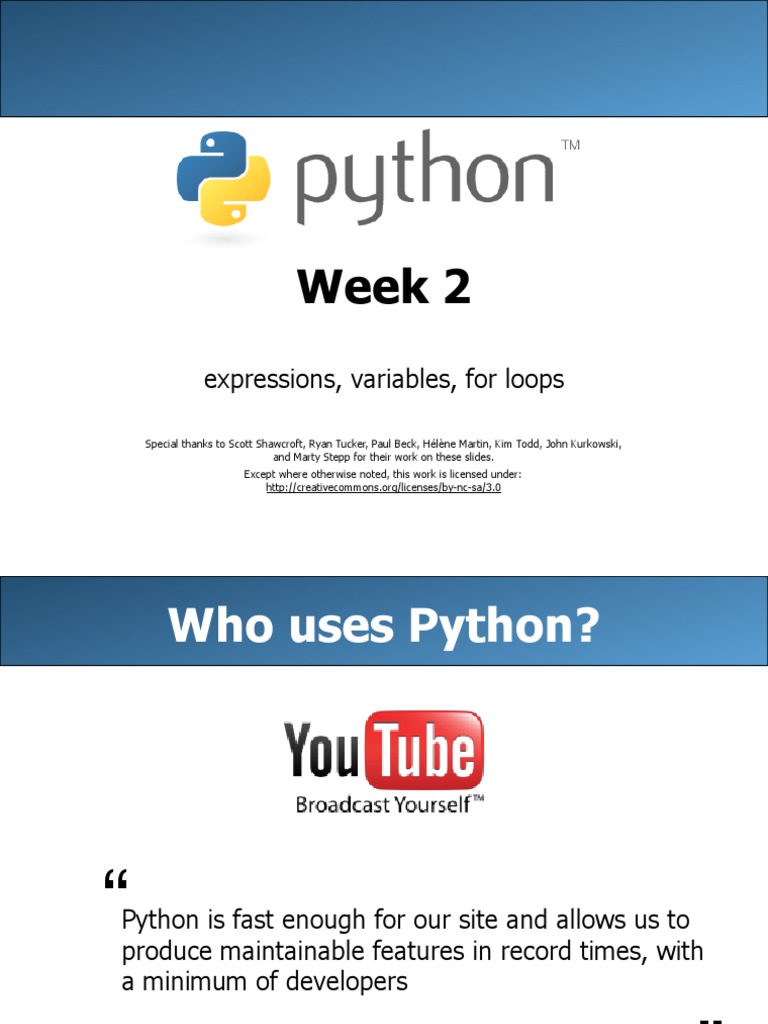 Week 2 | PDF | Integer (Computer Science) | Python (Programming Language)
