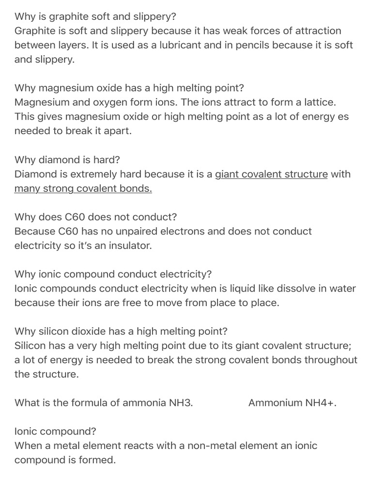 Why Is Graphite Soft and Slippery | PDF