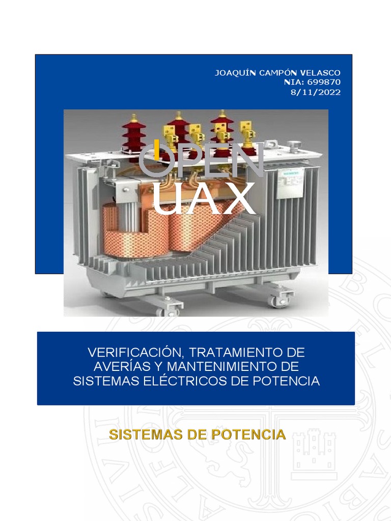 Ejercicio Feedback Ud5 | PDF | Energia electrica | Transformador