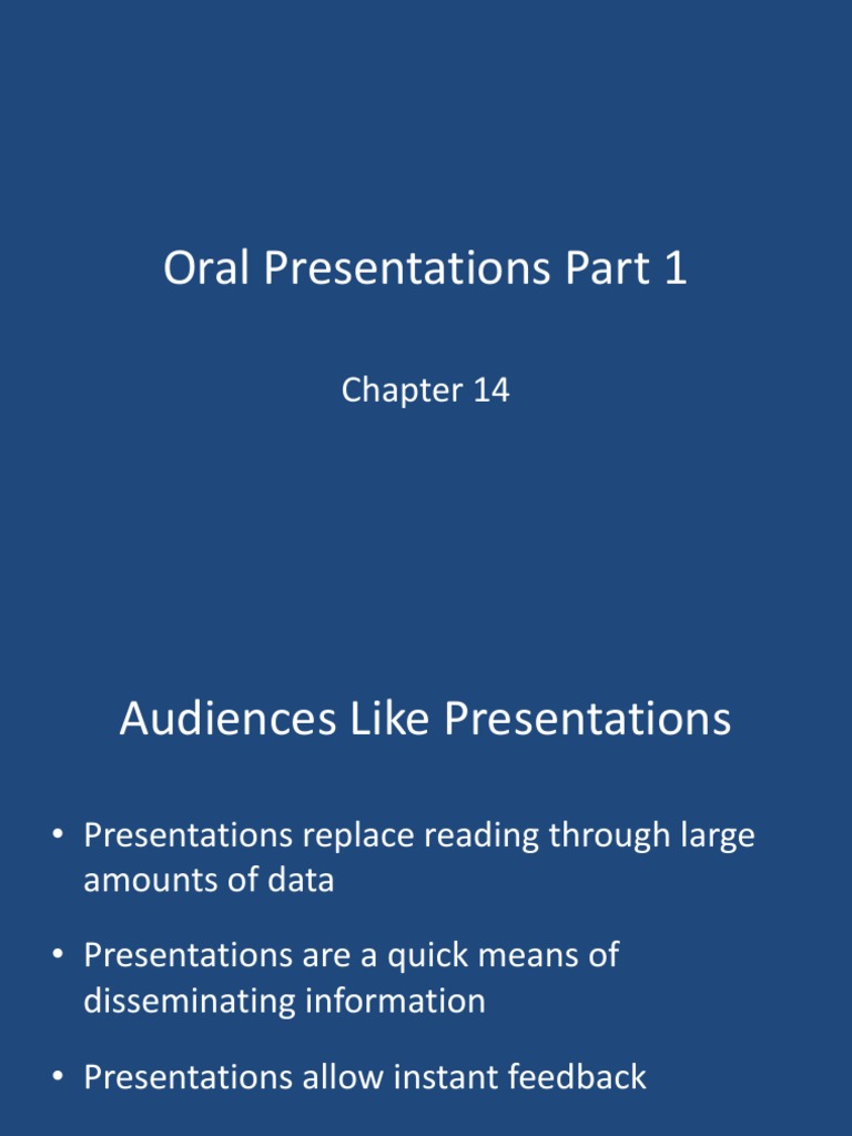 Oral Presentations | PDF | Public Speaking | Persuasion