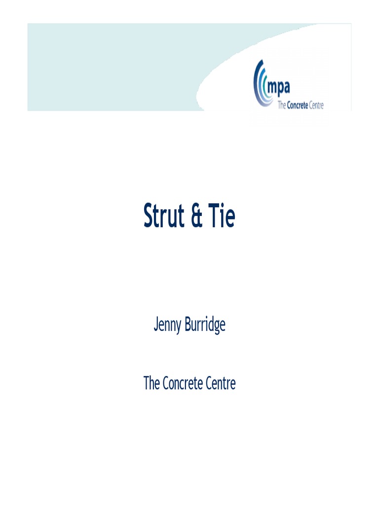 Strut & Tie Method (The Concrete Center) | PDF | Beam (Structure ...