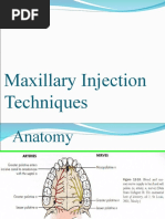 Maxillary Injections Cheat Sheet | PDF | Dentistry | Dentistry Branches