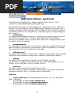 The Schutte Self Report Emotional Intelligence Test | PDF | Mood ...