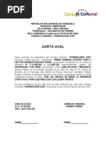 Carta Aval Modelo | PDF