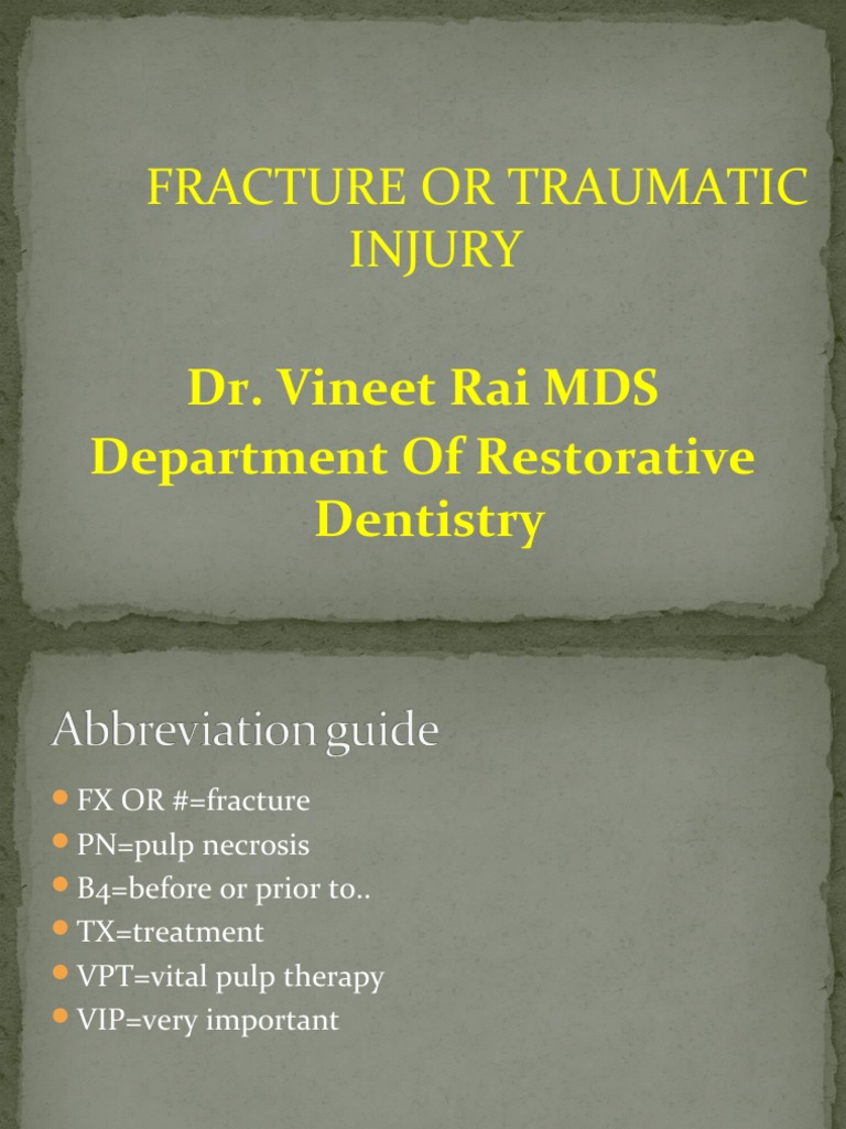 D435L09 Dental Trauma-2C Cracked Teeth - 26 Root Fracture | PDF ...