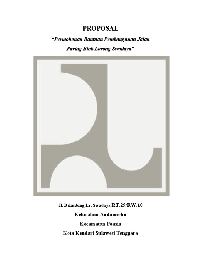 Proposal Jalan Paving Belimbing | PDF