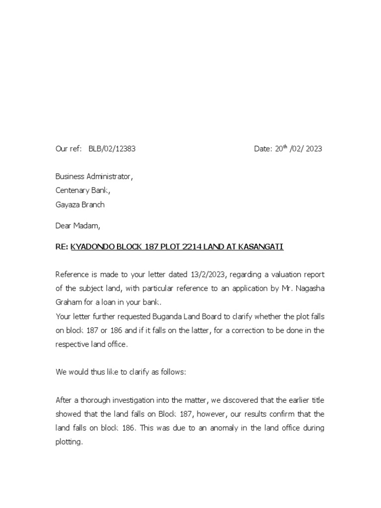 RESPONSE TO Centenary Bank | PDF RESPONSE TO Centenary Bank | PDF