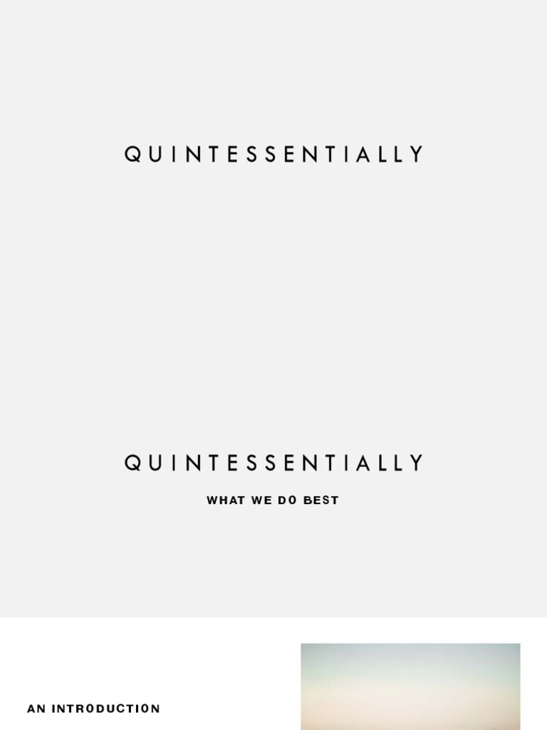 Quintessentially Services | PDF | Brand | Marketing
