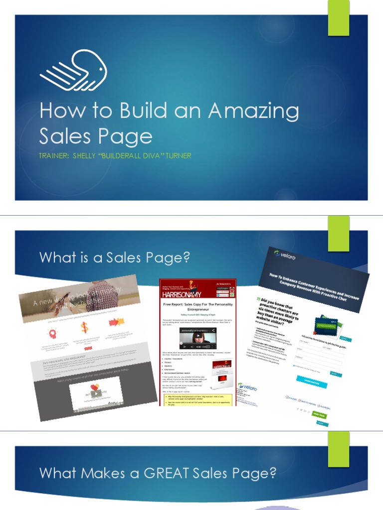 How To Build A Great Sales Page | PDF