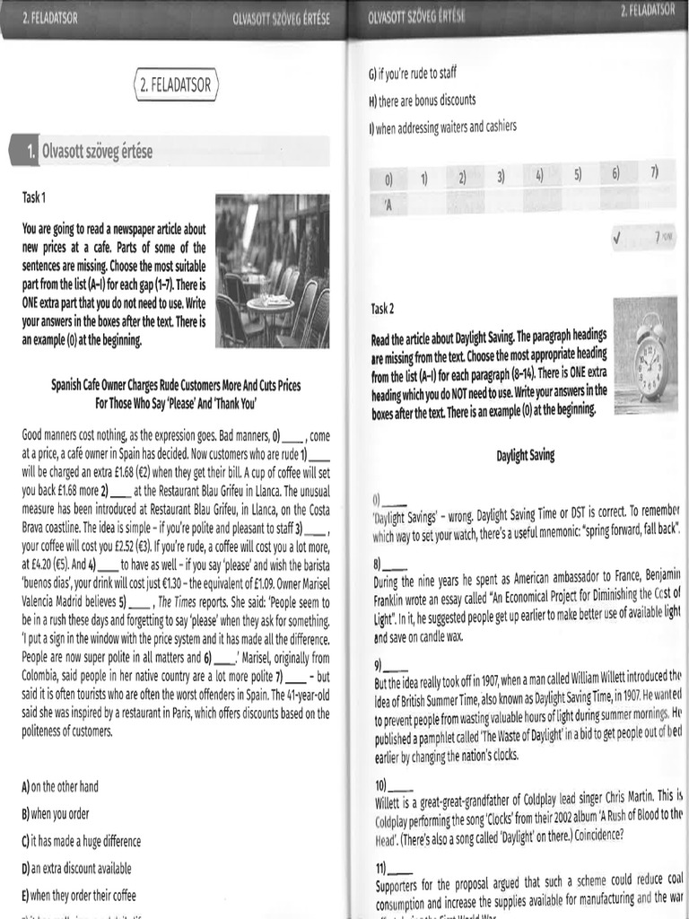 Érettségi Feladatsor Bukta-Engi 2 | PDF