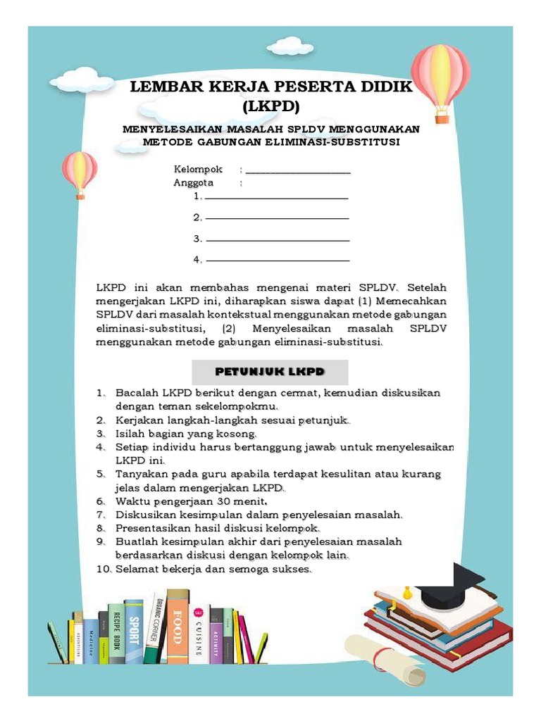 LKPD SPLDV | PDF