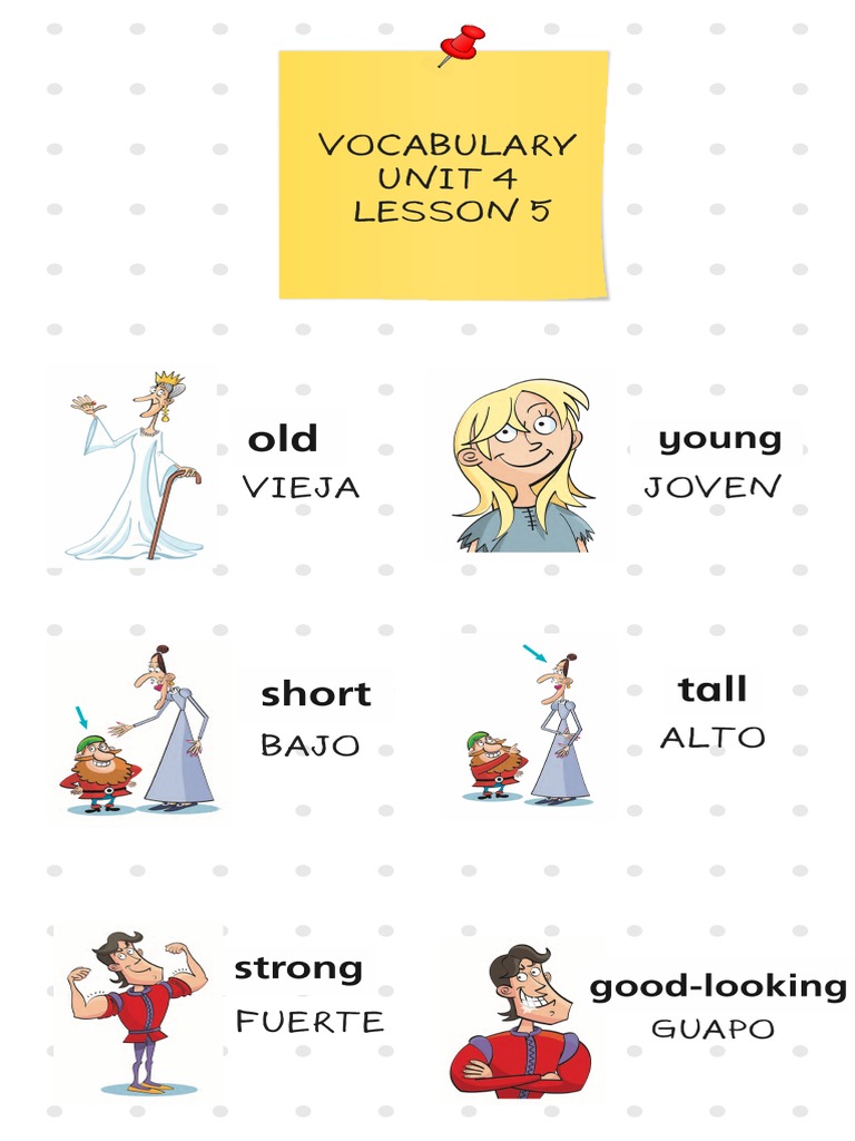 Vocabulario: Antónimos y Adjetivos | PDF