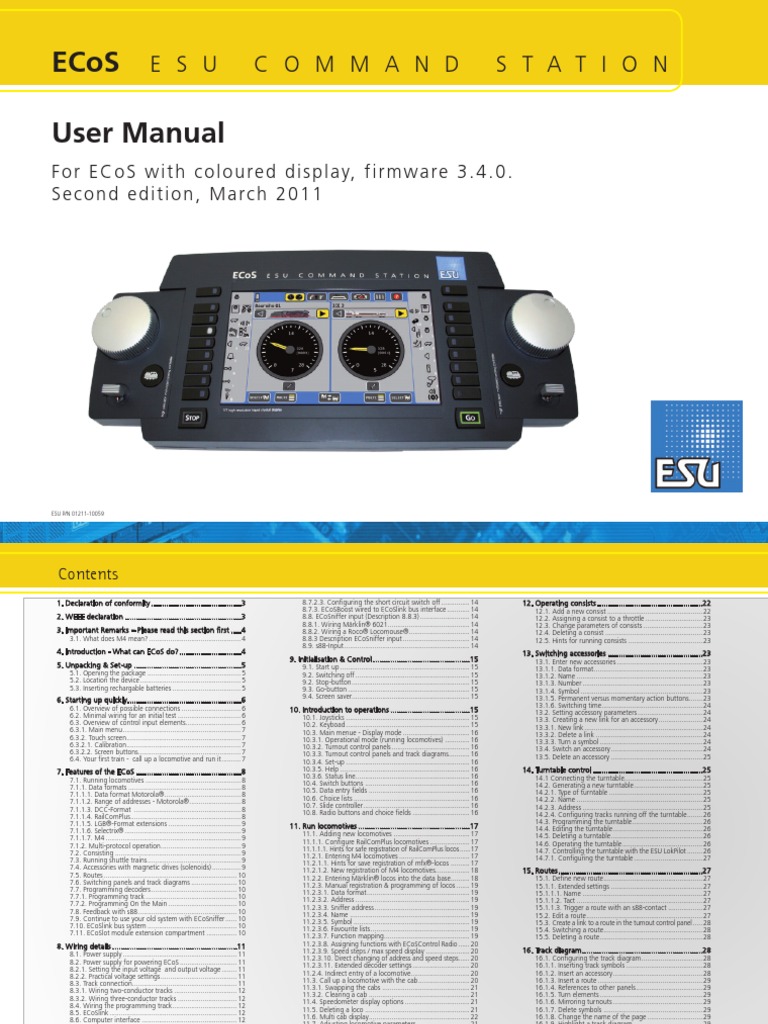 01211-10059 ECoS 2 Handbuch ESUKG EN User Manual Edition II March 2011 ...