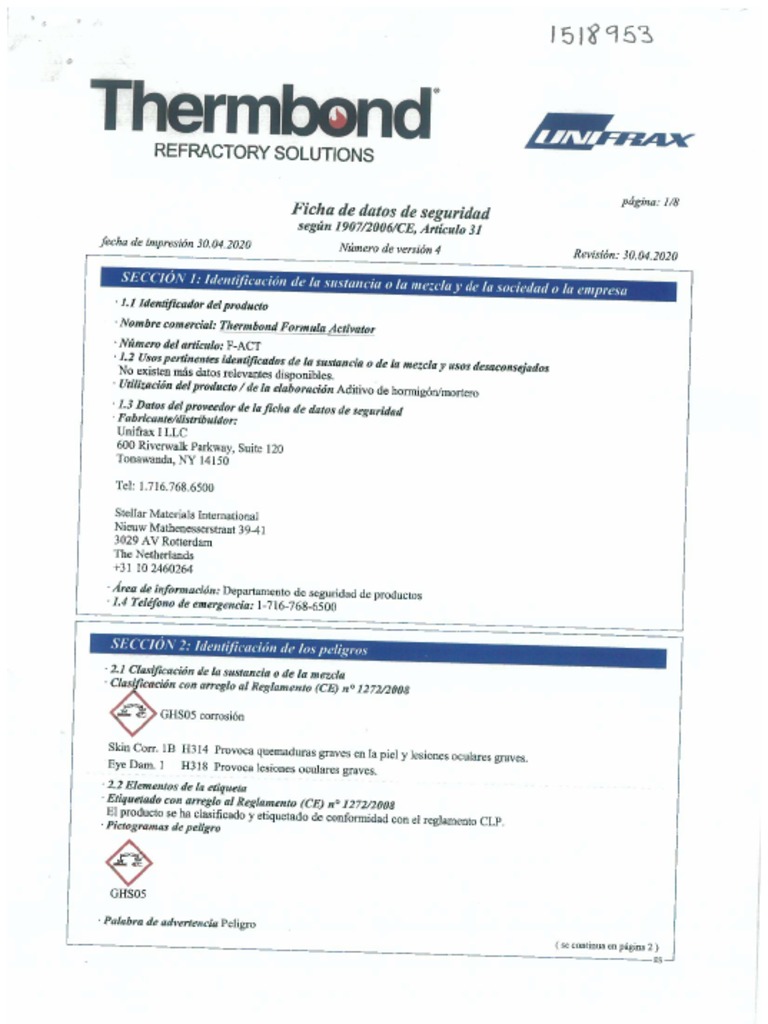 Thermbond Formula Activator 30.04.2020 | PDF