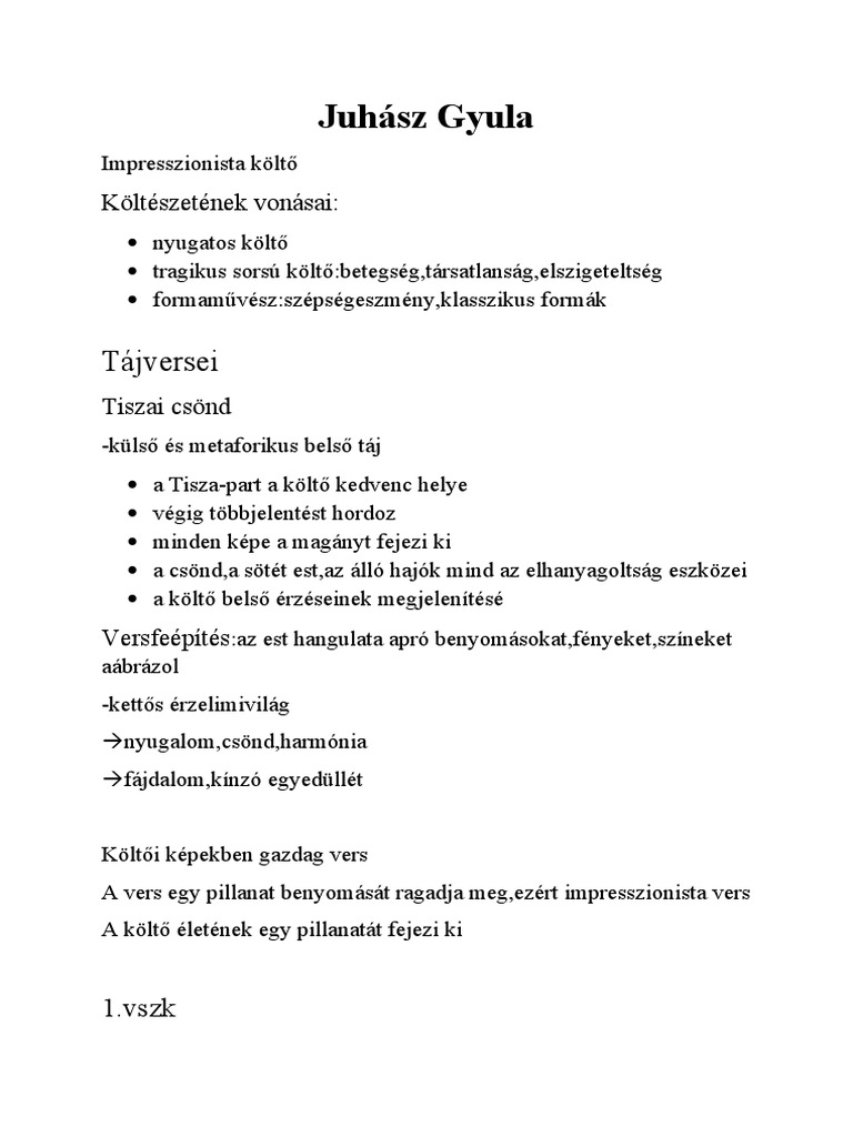 Juhász Gyula | PDF