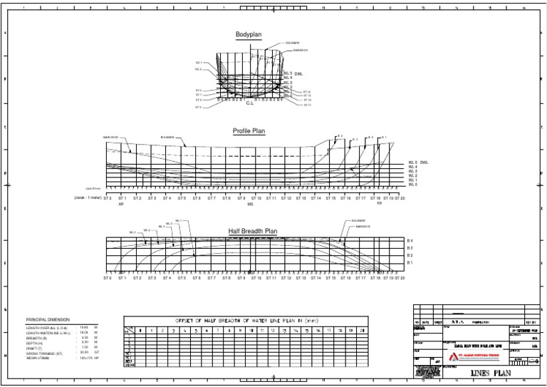 Lines Plan | PDF | Watercraft | Ships