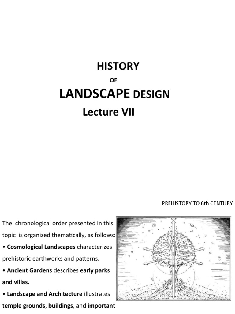 ARCH 4162 Lecture VIII-Hisory of Landscape Architecture | PDF | Gardens ...