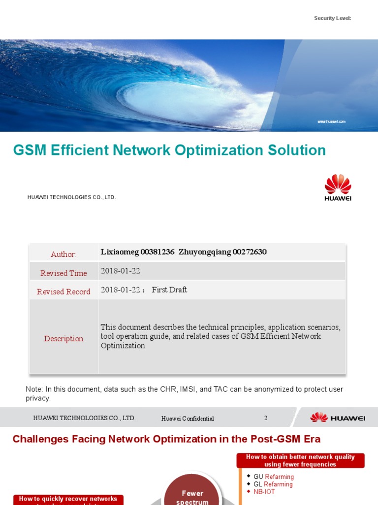 Gsm Efficient Network Optimization Technical Clarification 03 En Pdf