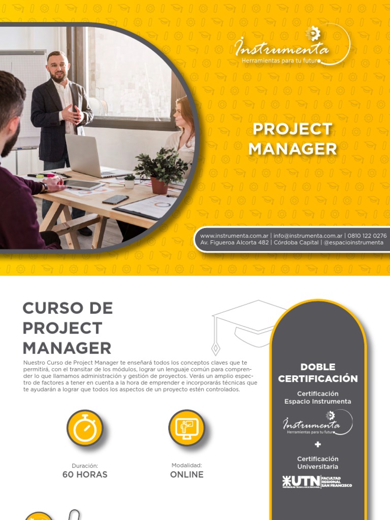 Programa Project Manager Online | PDF | Gestión de proyectos ...