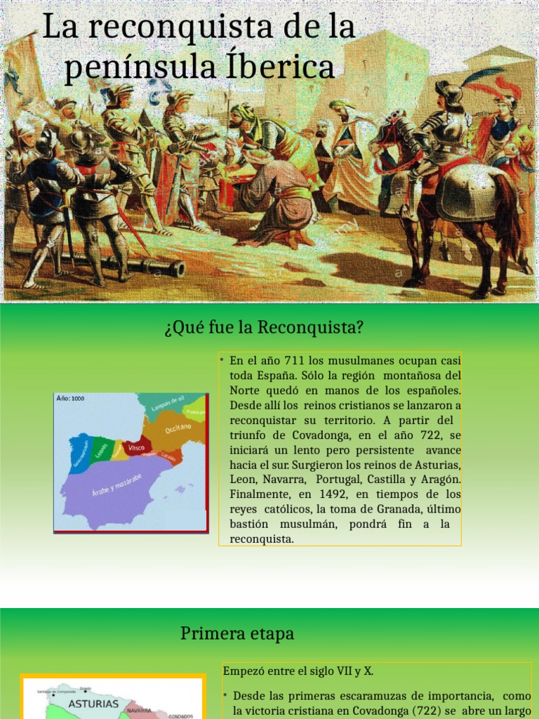 La Reconquista De La Península íberica Pdf Edades Medias España
