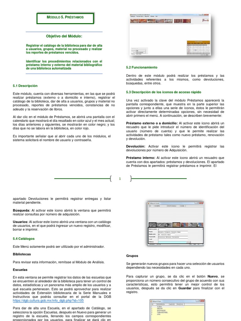 Manual Prometeo Lectura 6 | PDF | Ventana (informática) | Bibliotecas