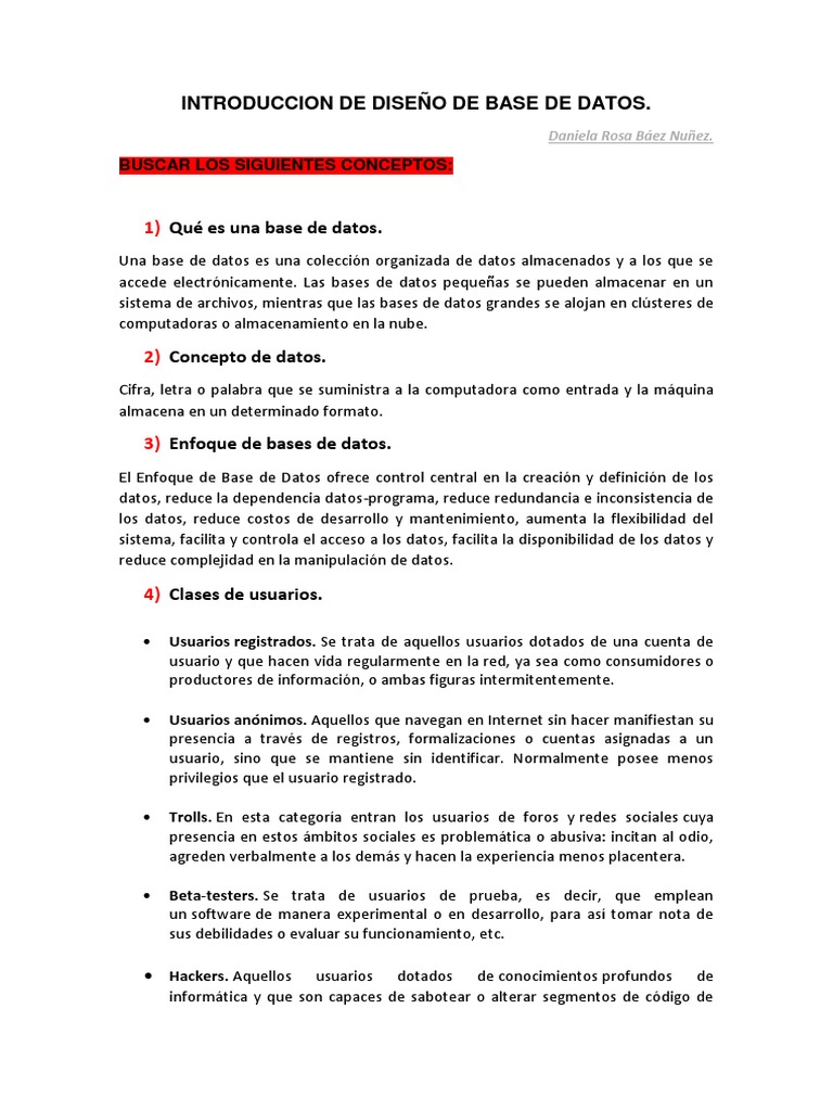PRACTICA 1 BASE DE DATOS, Daniela Baez. | PDF | SQL | Bases de datos